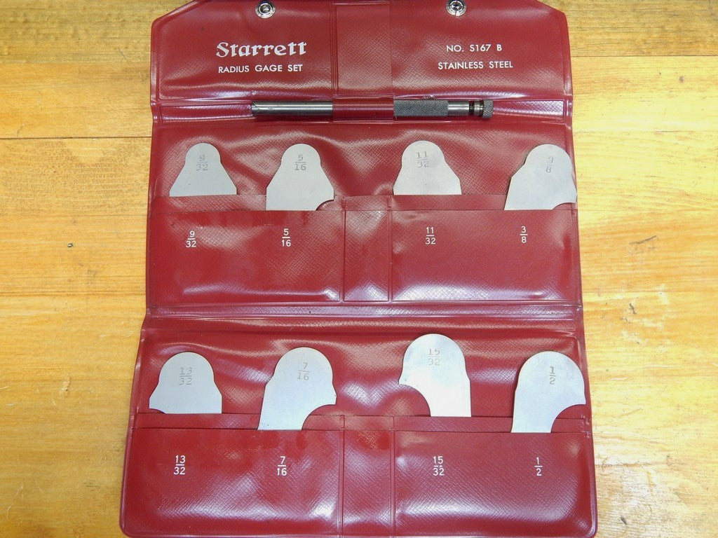Starrett Radius Gage Set No S167B – Loon Lake Tool Works